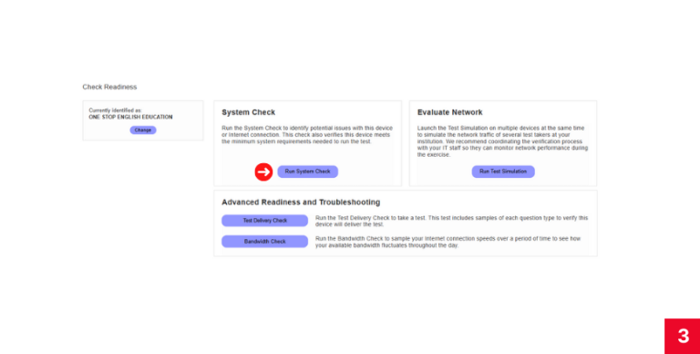 Check Readiness - One Stop English Education